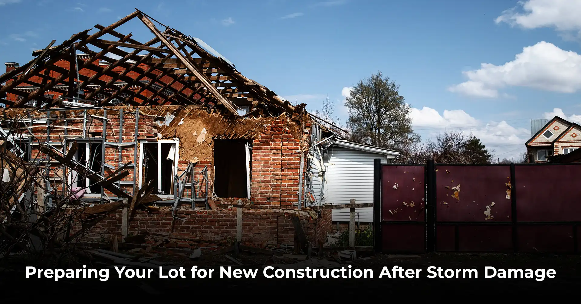 Preparing Your Lot for New Construction After Storm Damage